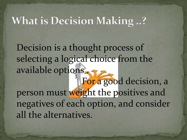 Rationality and creativity in decision making | PPT