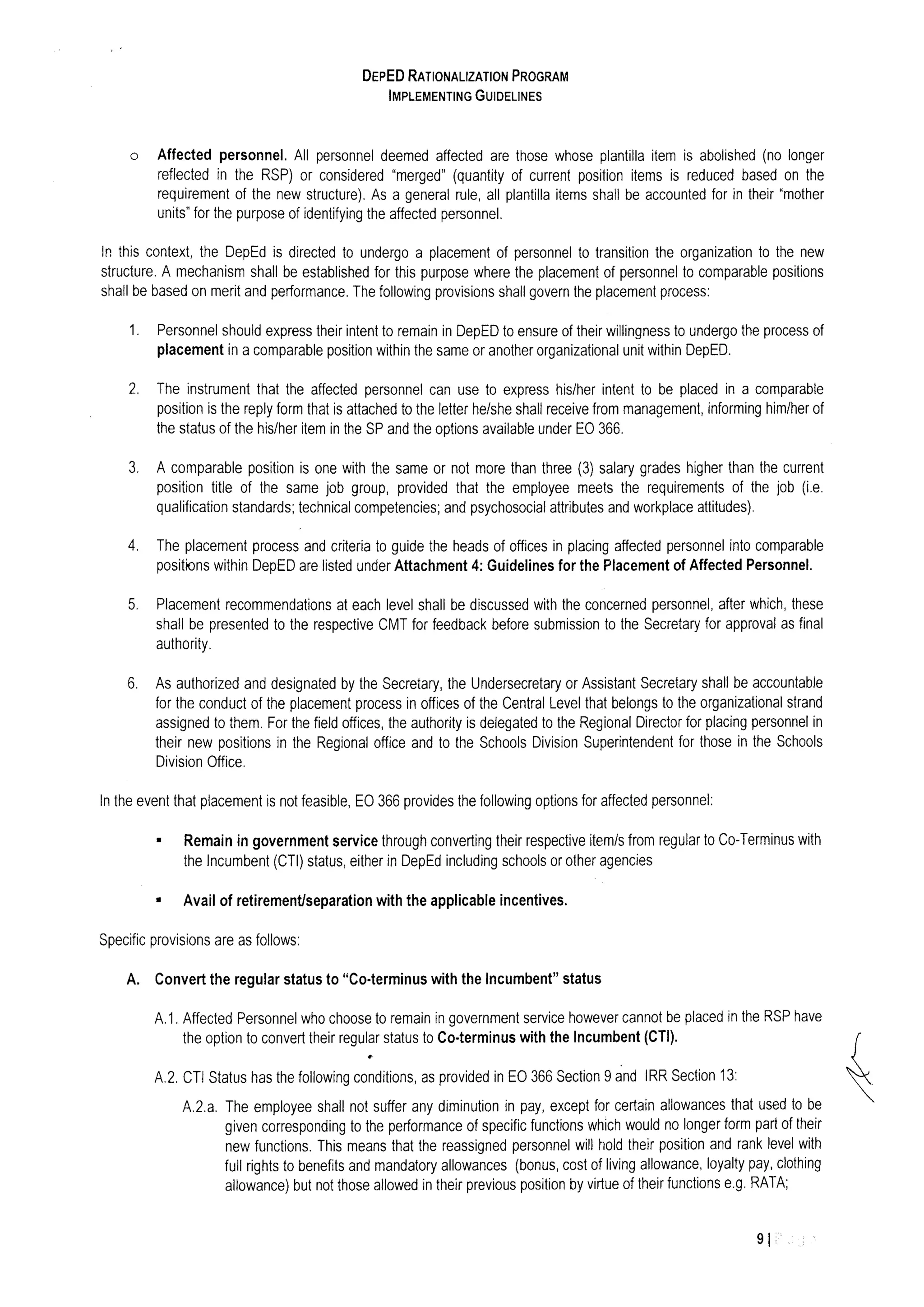 Rationalization plan | PDF