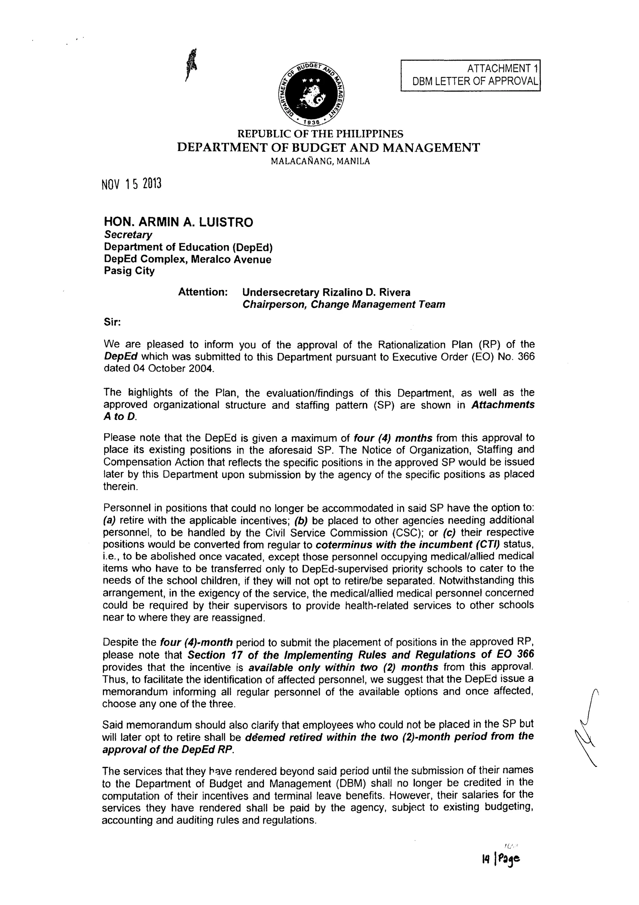 Rationalization plan | PDF