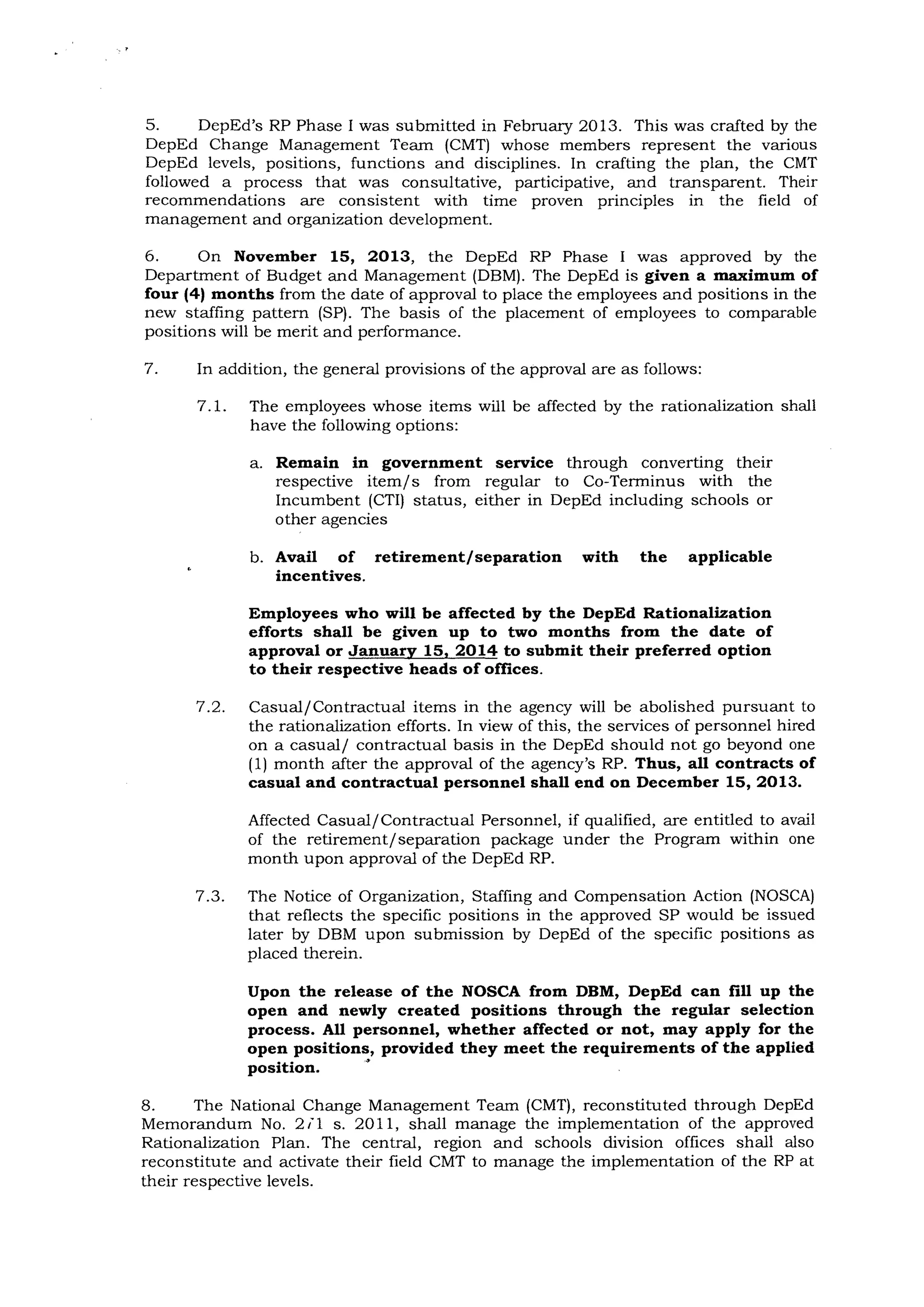 Rationalization plan | PDF