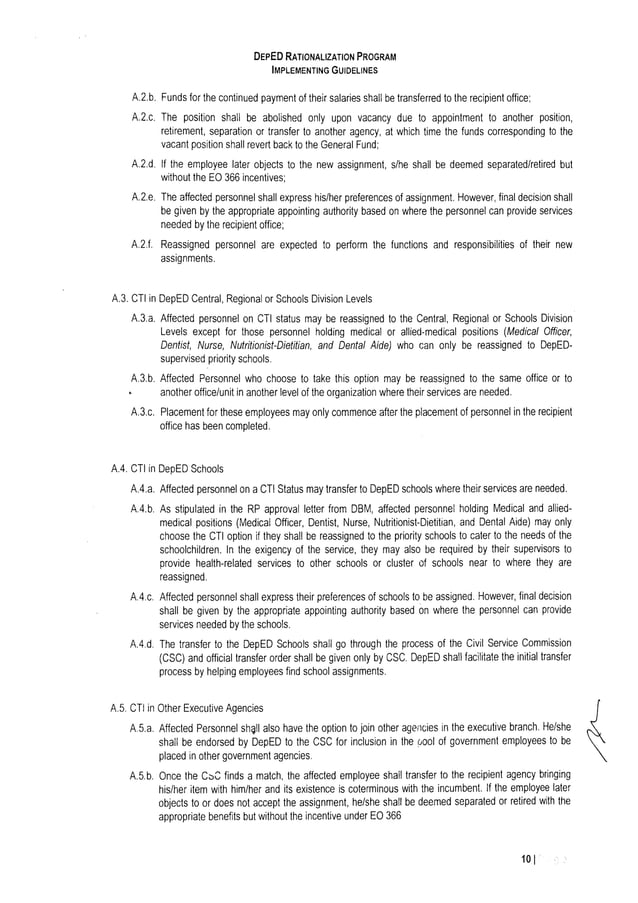 Rationalization plan | PDF