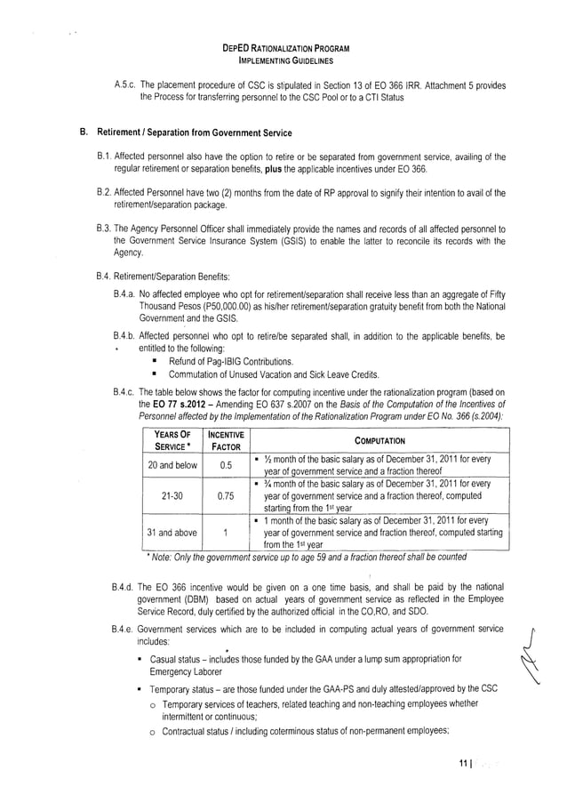 Rationalization plan | PDF