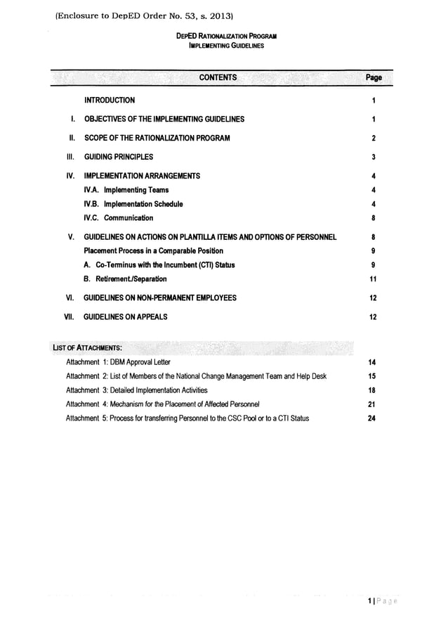 Rationalization plan | PDF