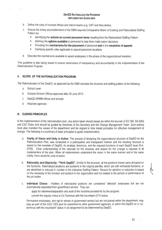 Rationalization plan | PDF