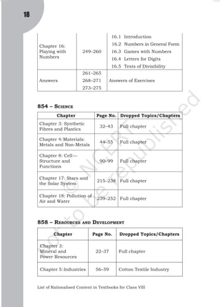 Rationalized topics and chapters for class 8.pdf