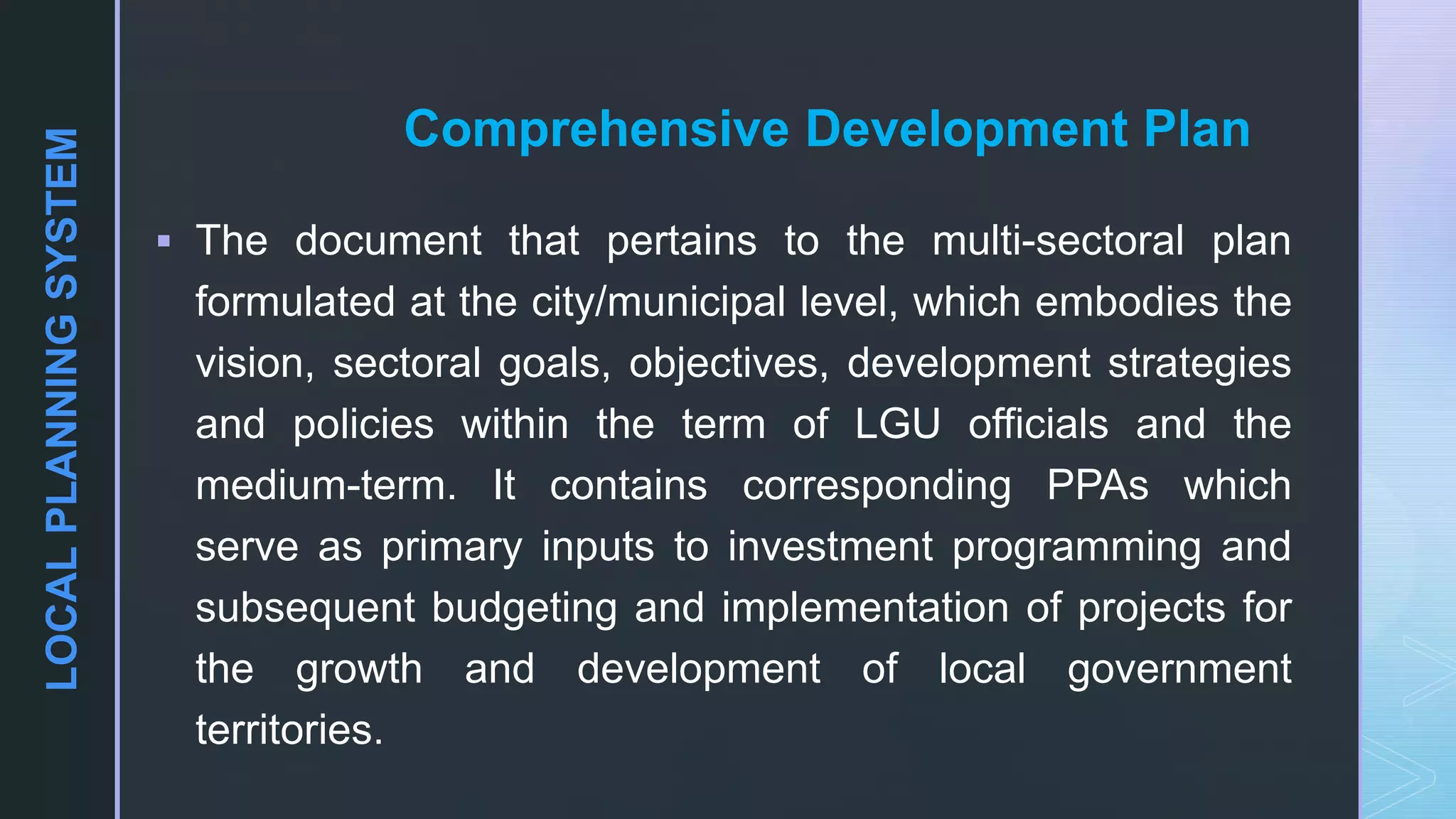 Rationalizing the Local Planning System and the Local Planning ...