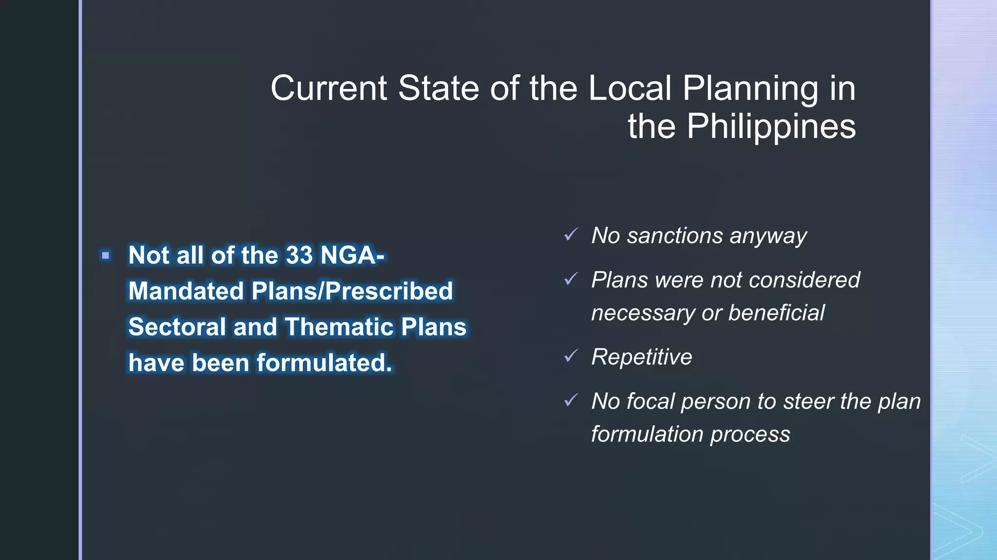 Rationalizing the Local Planning System and the Local Planning ...