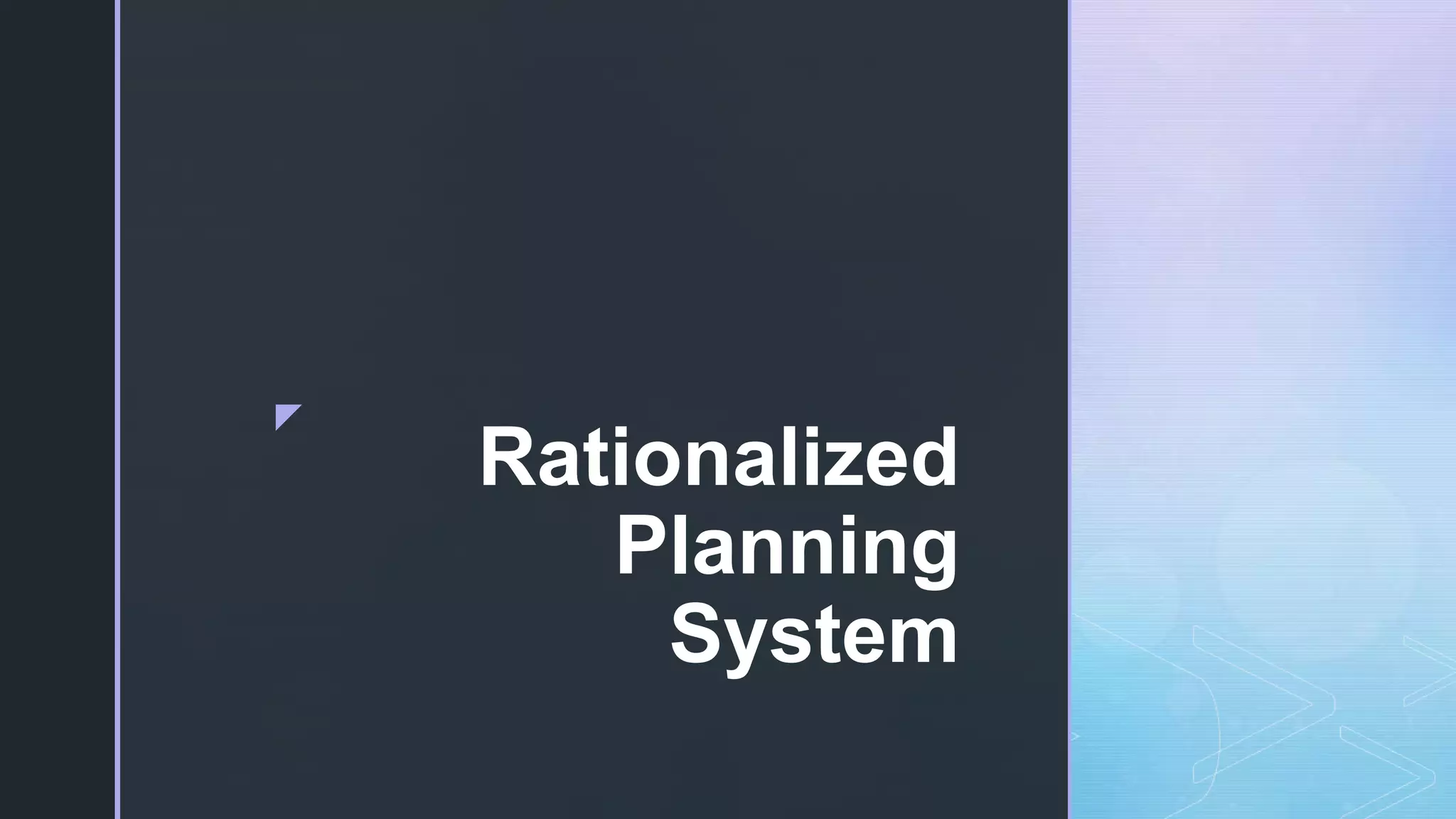 Rationalizing the Local Planning System and the Local Planning ...