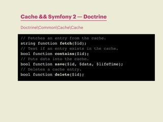 Rationally boost your symfony2 application with caching tips and monitoring | PPT