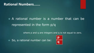 Rational numbers | PPTX