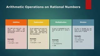Rational numbers | PPTX
