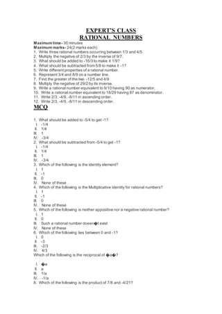 Rational number | DOC