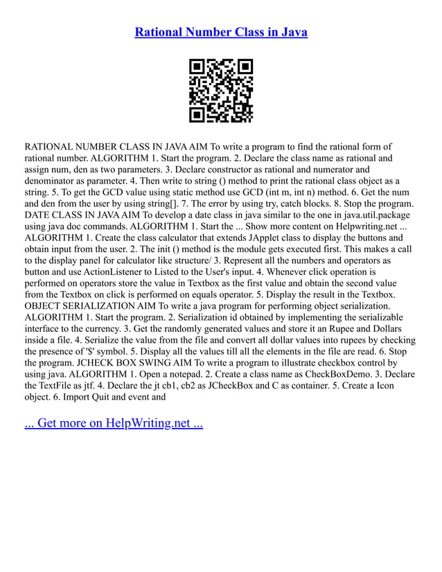 Rational Number Class In Java Pdf 9748