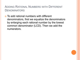 Rational numbers | PPTX