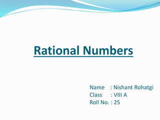 Rationalnumbers | PPT