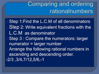 Rational numbers | PPT