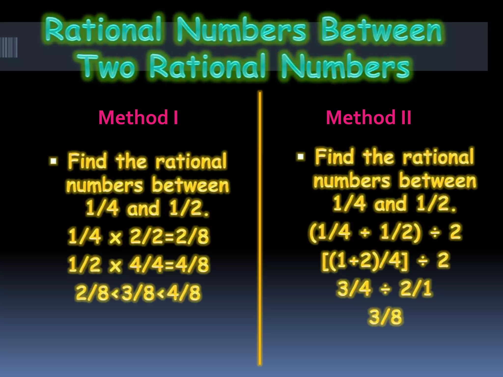 Rational numbers | PPTX