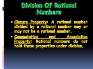 Rational numbers | PPTX