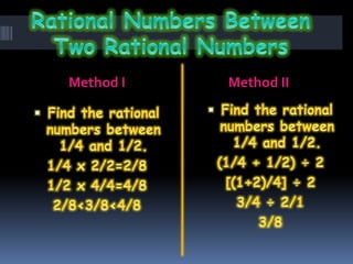 Rational numbers | PPTX