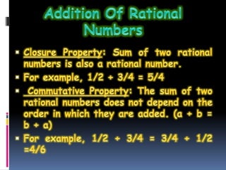 Rational numbers | PPTX