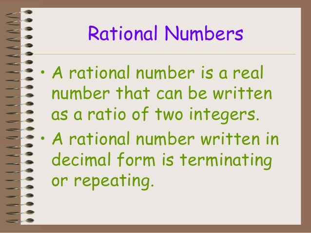 Rational numbers class 9th