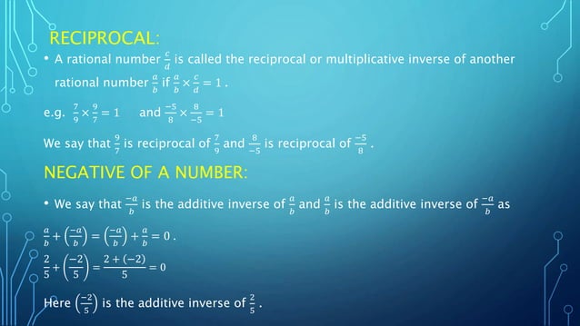 Rational numbers | PPT