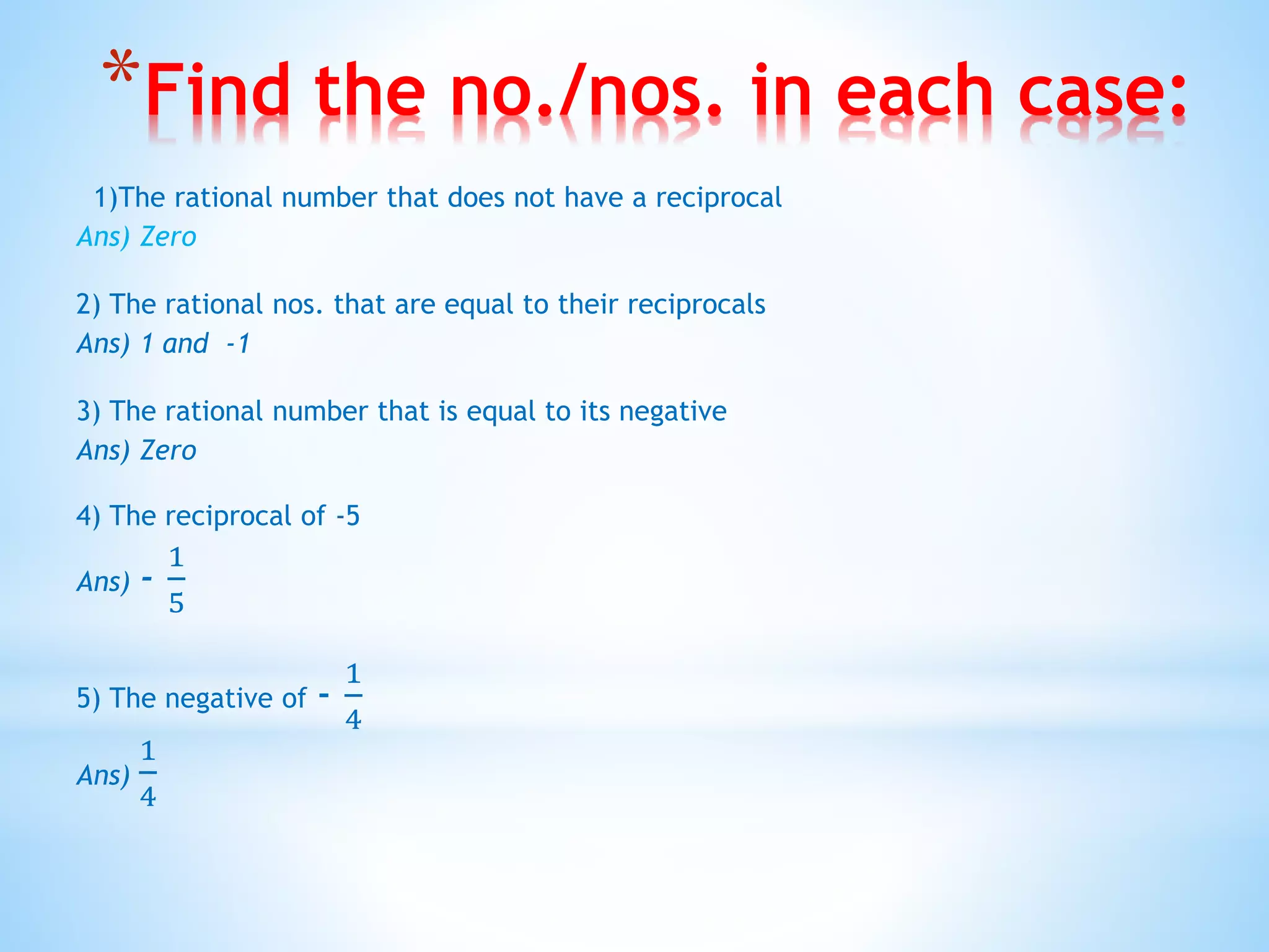 Rational numbers | PPTX
