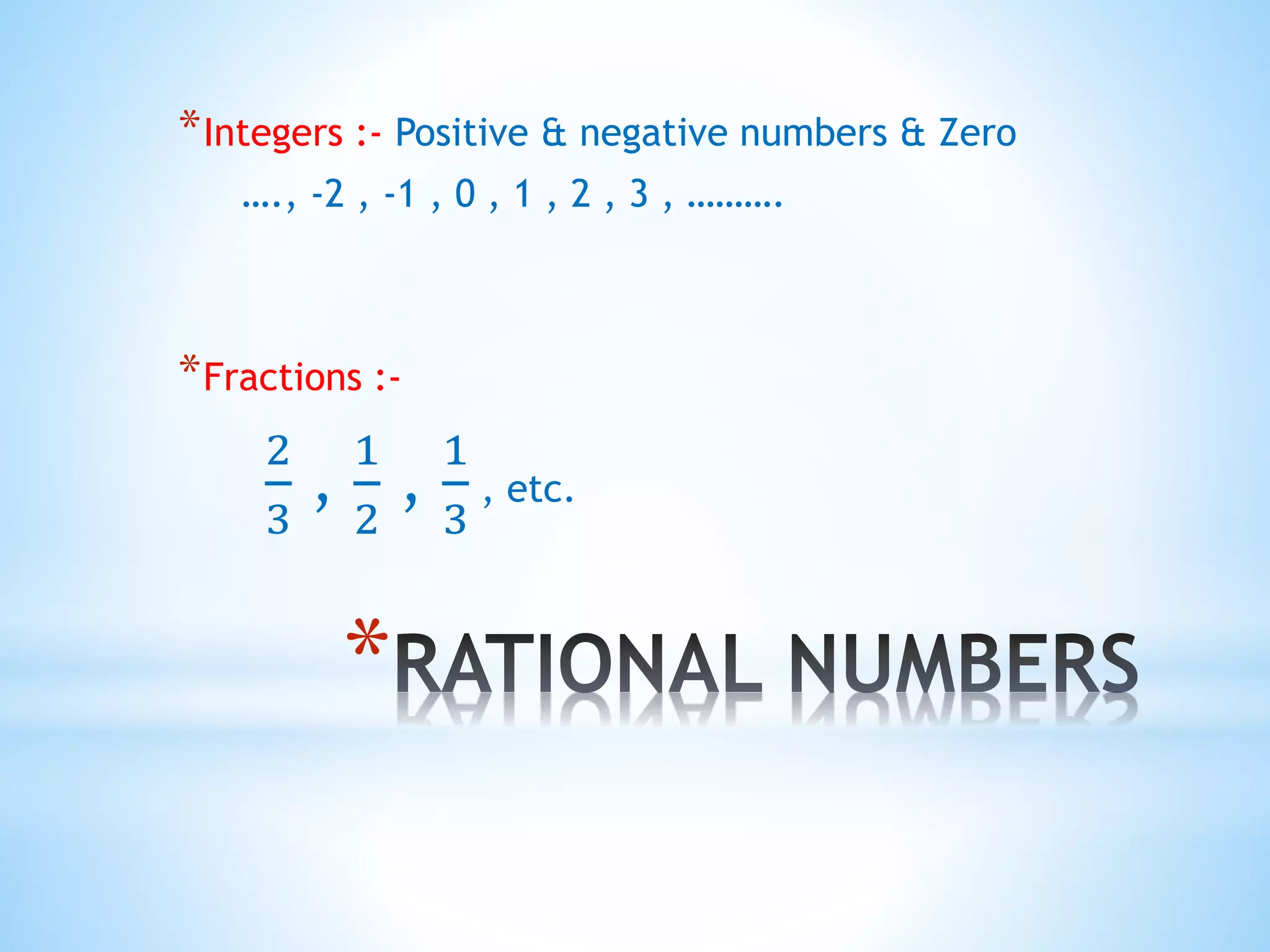 Rational numbers | PPTX