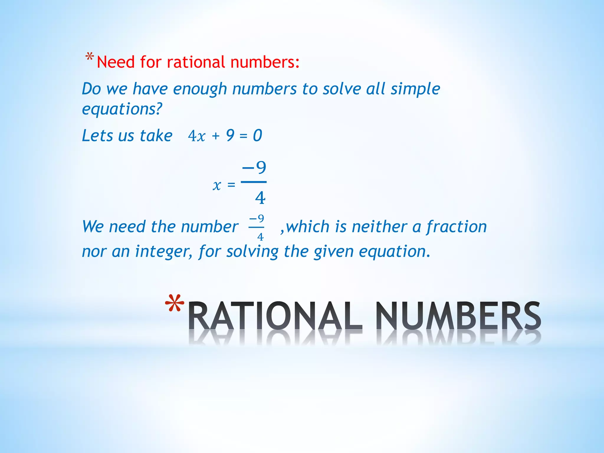 Rational numbers | PPTX