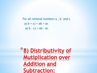 Rational numbers | PPTX