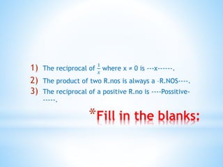 Rational numbers | PPTX