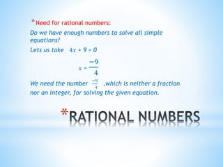Rational numbers | PPTX
