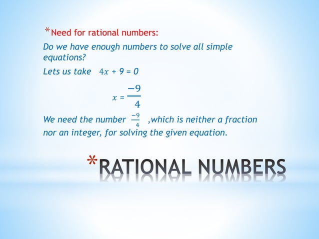 Rational numbers | PPT