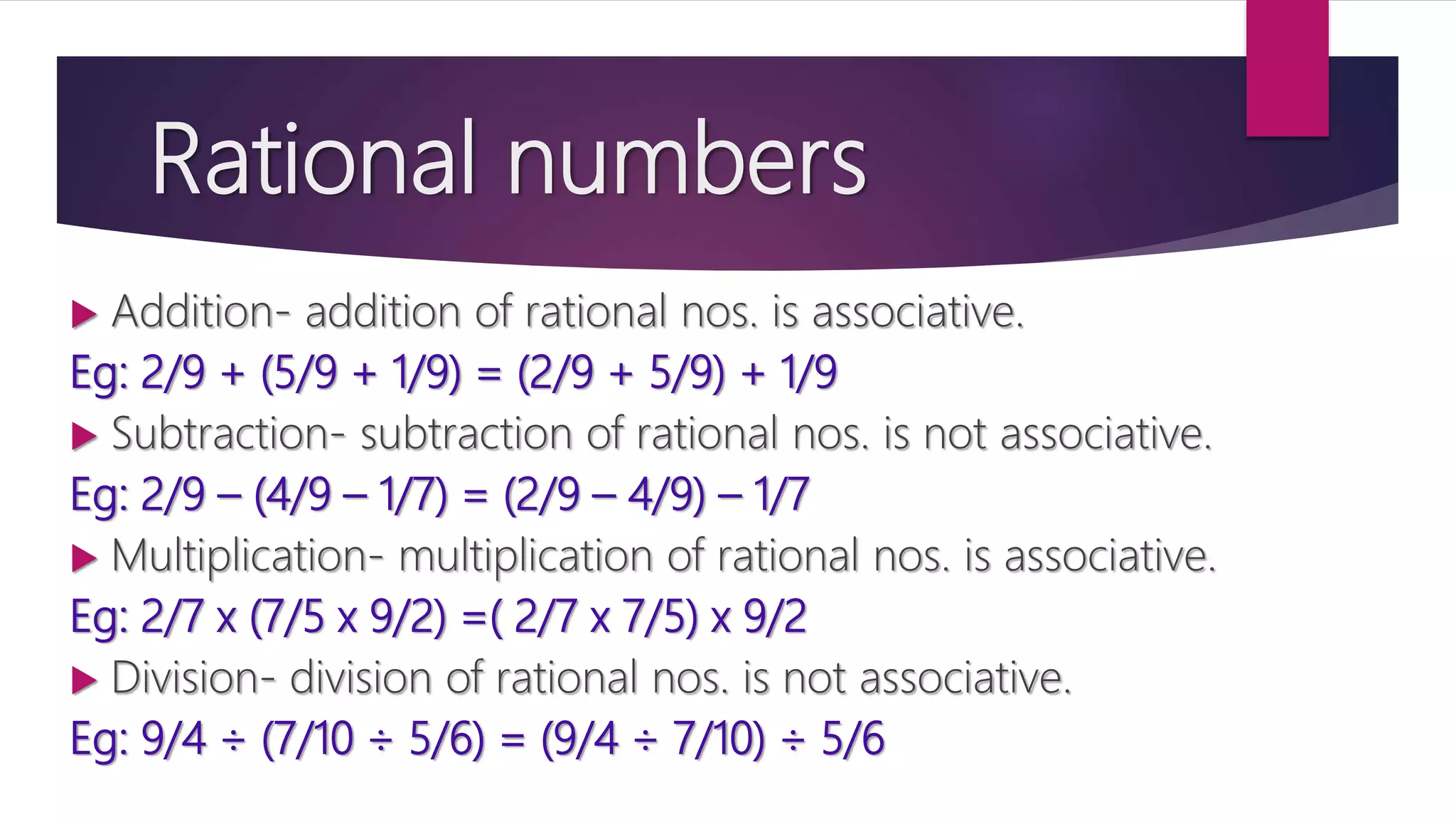 Rational numbers | PPTX