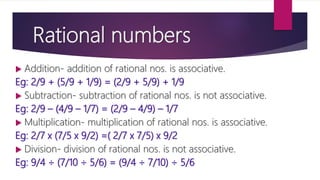 Rational numbers | PPTX