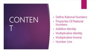Rational numbers | PPTX