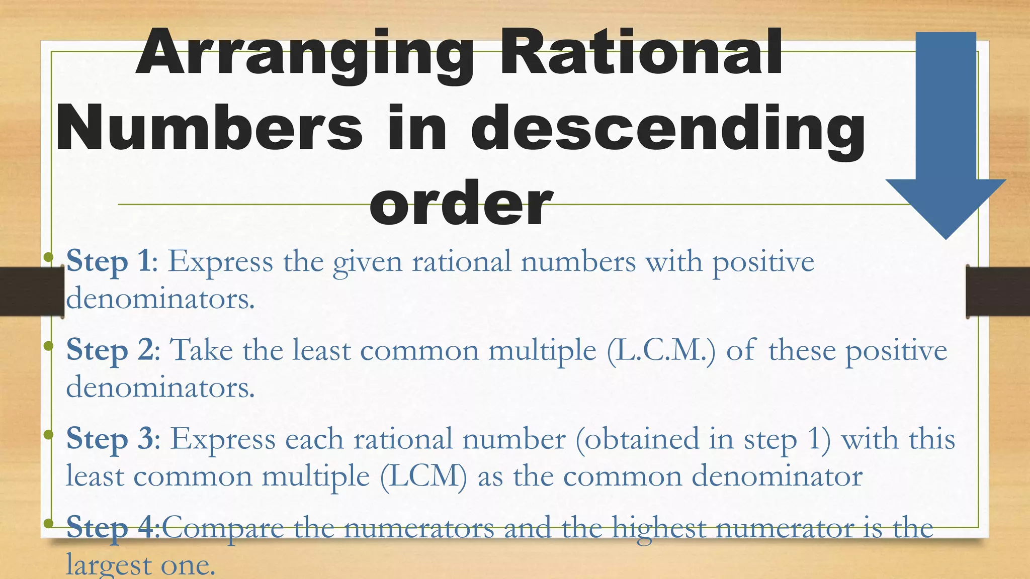 Rational numbers | PPTX