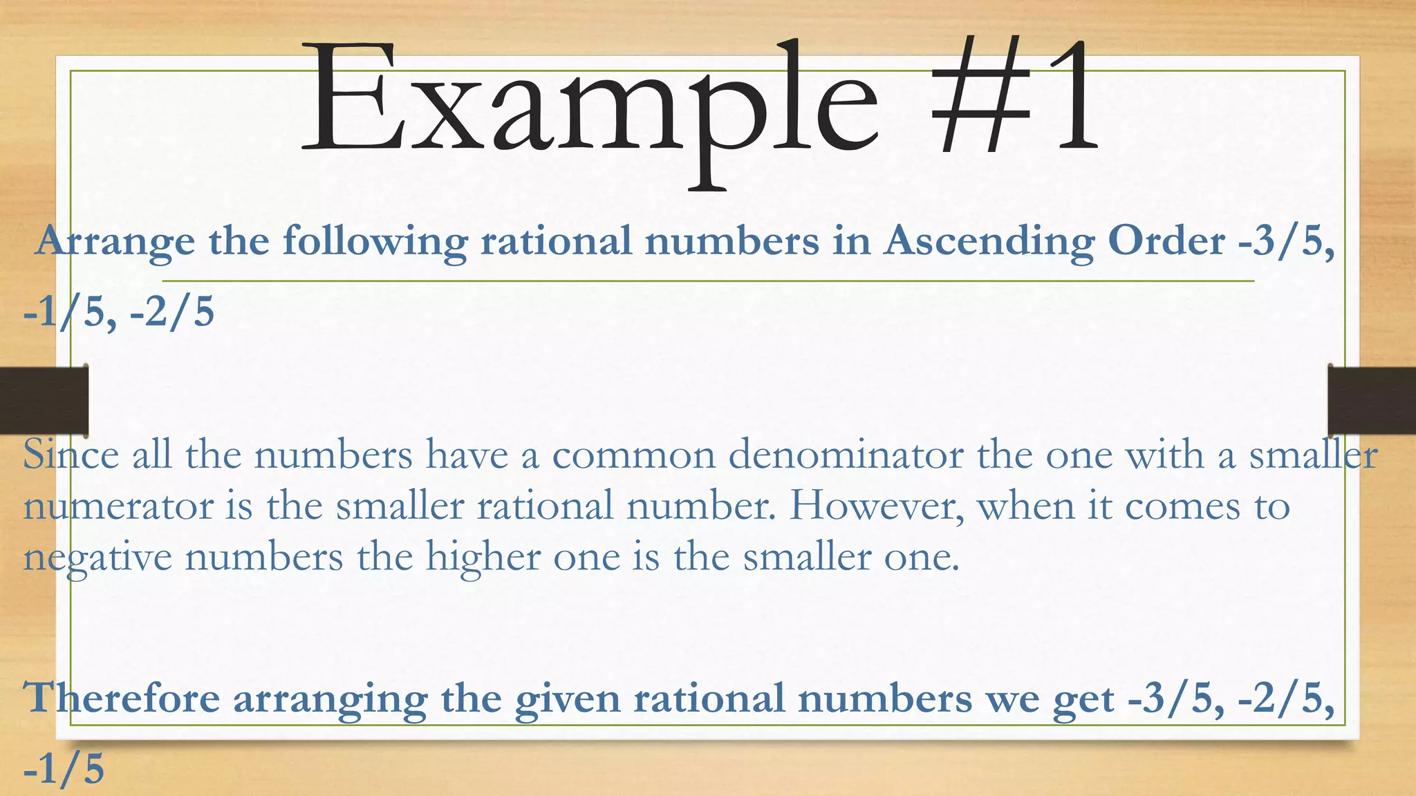 Rational numbers | PPTX