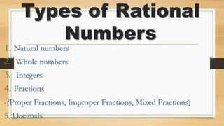 Rational numbers | PPTX