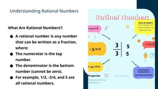 Rational Numbers class 8 easy and helpful to understand | PPT