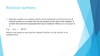 Rational numbers converted (1) | PPT