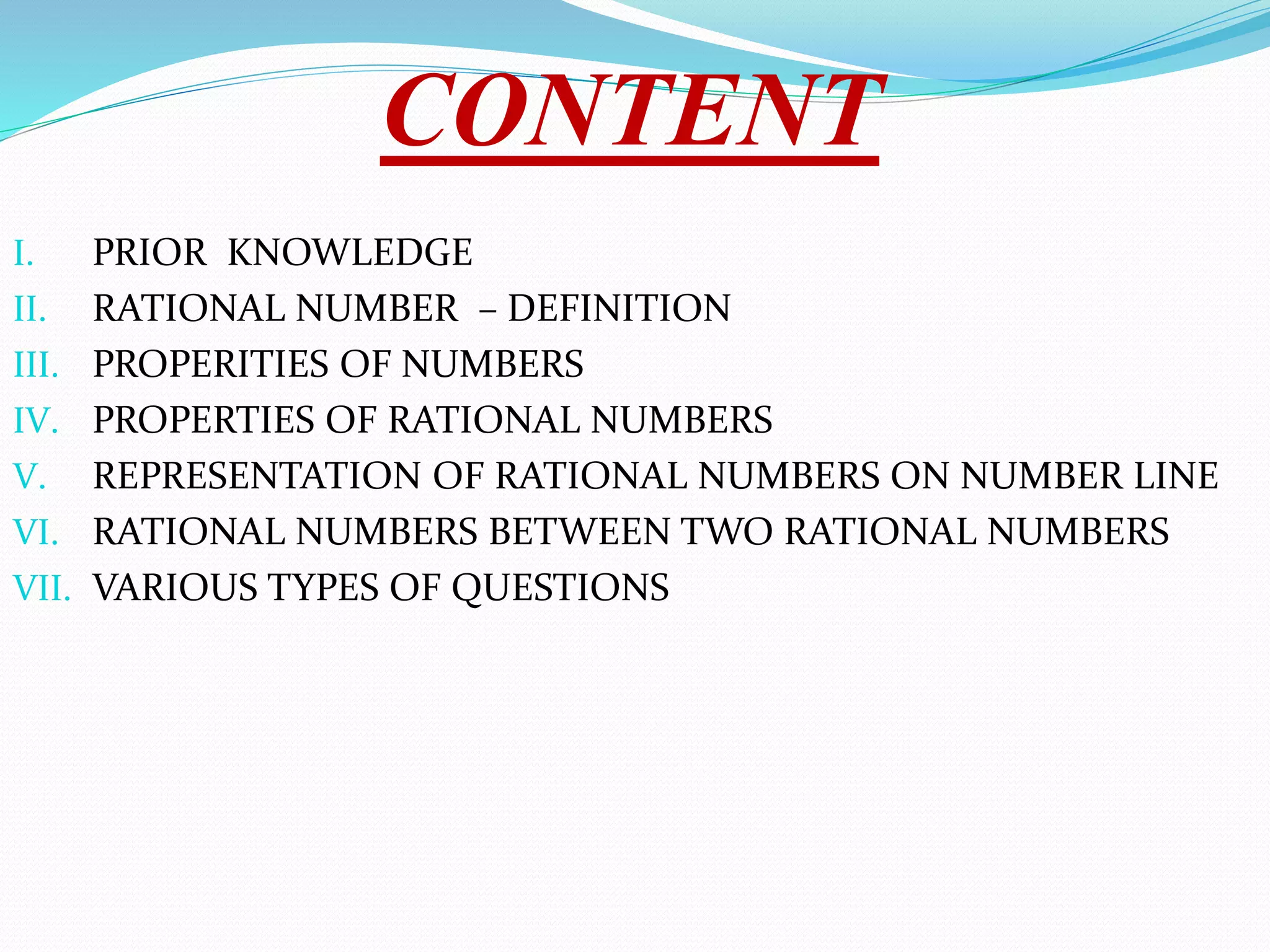 Chapter-1 Rational numbers Class 8th | PPTX