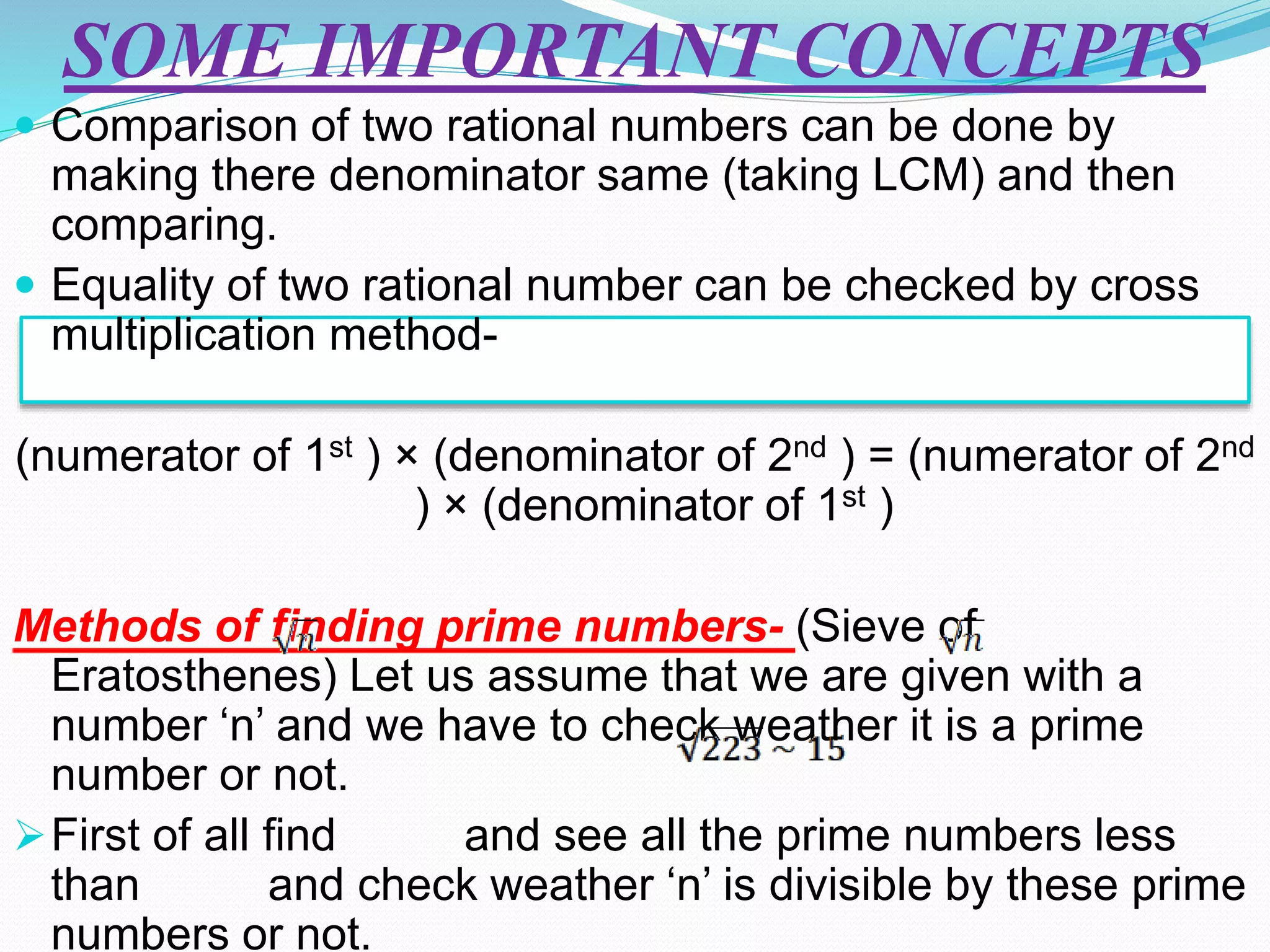 Chapter-1 Rational numbers Class 8th | PPTX