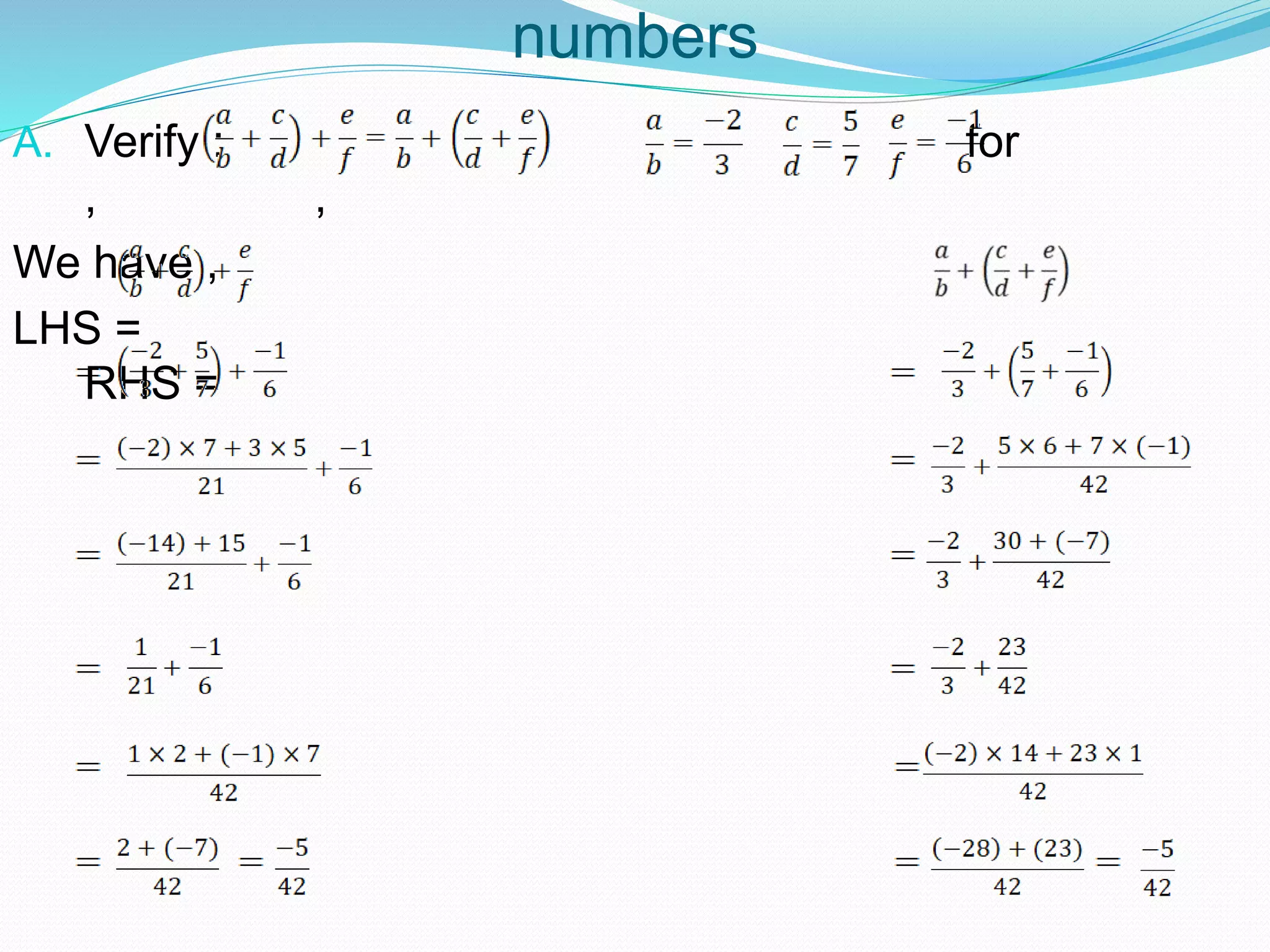 Chapter-1 Rational numbers Class 8th | PPTX