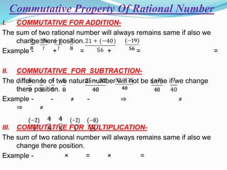 Chapter-1 Rational numbers Class 8th | PPTX