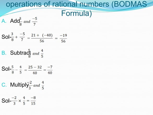 Chapter-1 Rational numbers Class 8th | PPTX | Computing | Technology & Computing