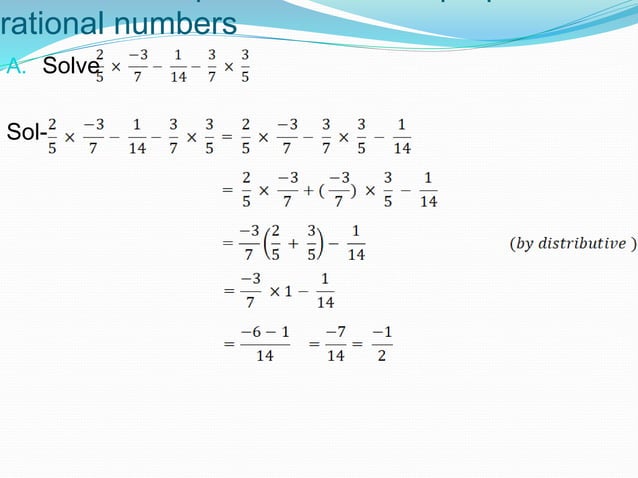 Chapter-1 Rational numbers Class 8th | PPTX | Computing | Technology & Computing