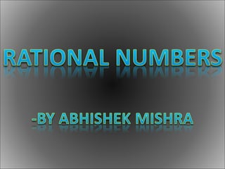 Chapter-1 Rational numbers Class 8th | PPT