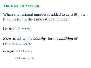 Rational numbers 8 th std | PPTX