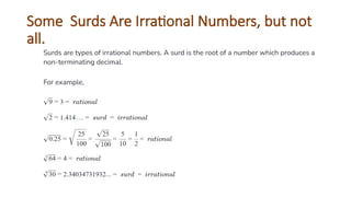 Rational Numbers and Irrational. The examples of Rational Numbers and ...